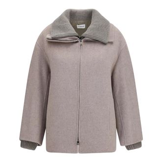 P.A.R.O.S.H. Doppelmantel aus Wolle und Steppjacke - - Jackets - Damen - Grau - S