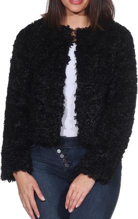 Jacqueline de Yong Damen Kunstfelljacke Pl&uuml;schjacke JDYNeo Faux Fur Jacket 15355125 Black S
