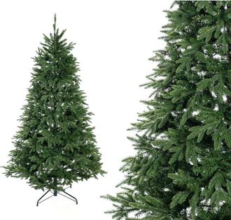 Evergreen Weihnachtsbaum Sherwood Fichte 210 cm - naturgetreuer Tannenbaum, künstliche Fichte mit Ständer - Christbaum für Weihnachten - Christmas Tree