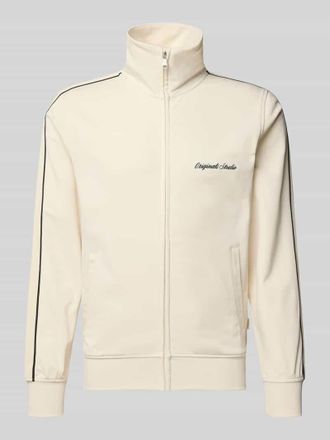 Jack & Jones Slim Fit Sweatjacke mit Logo-Stitching Modell Niagara