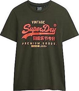 Superdry Classic VL Heritage T Shirt, Noir Wash, XXL Homme