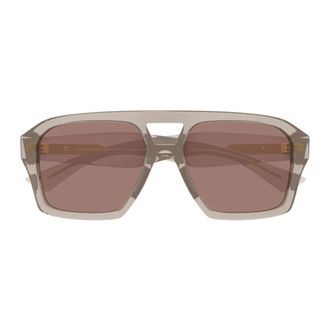 Bottega Veneta Lunettes de soleil aviateur classiques - unisex - Accessoires - Brun - Taille: 56 MM