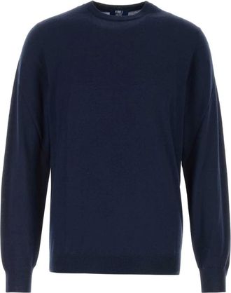 Fedeli Homme, Pulls, Bleu, Taille: 3XL Argentina Crew-Neck Sweater