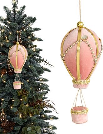 Generic Weihnachtsbaumschmuck, Weihnachtsdekoration in Form eines Hei&szlig;luftballons, saisonale Anh&auml;nger, f&uuml;r Haus, Urlaub, L innen, Fenster, Vordert&uuml;r, L, L au&szlig;