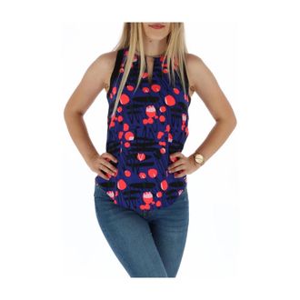 A|X Armani Exchange Elegante &Auml;rmellose Abstrakte Bluse - - Tops - Damen - Mehrfarbig - S