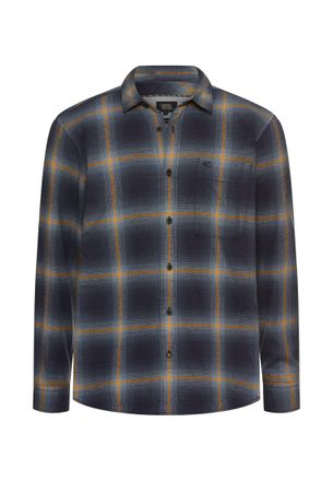 Camel Active Herren fleXXXactive Langarmhemd aus leichtem Flanell Navyblau, Menswear-XXL