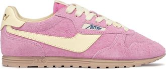 Autry Baskets Windspin Low Bicolore Su&egrave;de et Cuir Autry