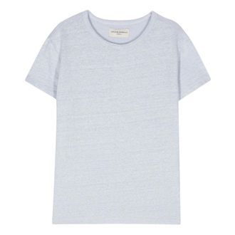 Officine G&eacute;n&eacute;rale Lara Piece Dyed French Linen - Femme - Tops - Bleu - Taille: 36 FR