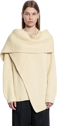 Jil Sander Draped scarf neck sweater