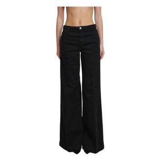 Vicolo Femme, Jeans, Noir, Taille: 40 FR Elena Wide Jeans