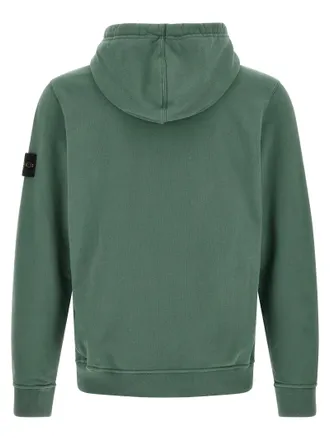 Stone Island Stretch Cotton Hoodie - Sage