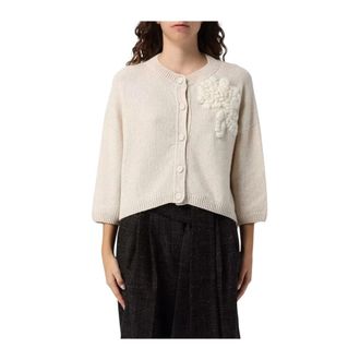 Liviana Conti Chelsie Cardigan - Femme - Pulls - Beige - Taille: 38 FR