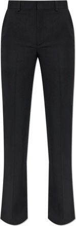 Balmain Femme, Pantalons, Noir, Taille: 36 FR Wool Pleated Pantalons