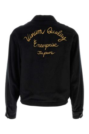 Visvim Black Flannel Norad Jacket Mens Overcoat: Silkwoven Giubbini Mens