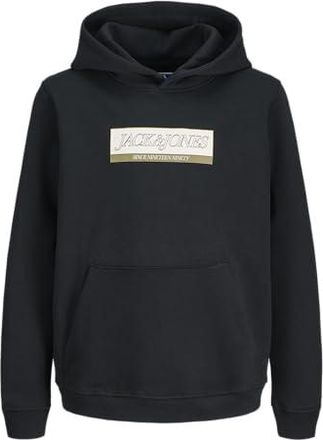 Jack & Jones Jorinwood Block Sweat Noos JNR pour Homme, Noir, 176