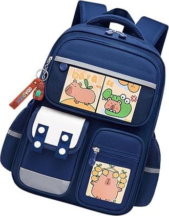 Generic Capybara Sac &agrave; dos - Sac &agrave; bandouli&egrave;re animal mignon Capybara | Sac &agrave; dos &agrave; th&egrave;me pour enfants, sac &agrave; dos en peluche Capybara pour les voyages scolair