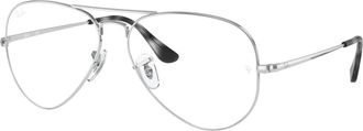 Ray-Ban unisex, Accessoires, Gris, Taille: 58 MM Rx6489 Aviator