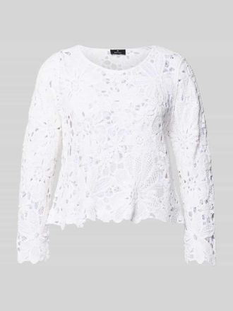 Monari Strickshirt mit H&auml;kelspitze Modell Cornelly