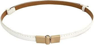 Generic Ceinture pour femme - Robe d&eacute;corative - Costume - Pull - Ceinture en cuir - Petite ceinture X, blanc, taille unique