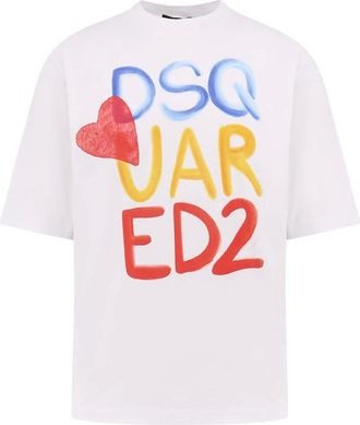 Dsquared2 Homme, Tops, Blanc, Taille: XS T-shirts et Polos Blancs Made in Italy