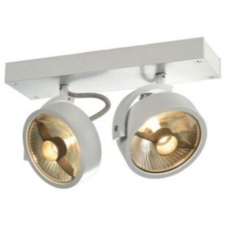 SLV spot Kalu 2 QPAR111 2 lumi&egrave;res blanc - 147311