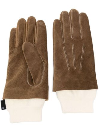 Undercover Handschuhe aus Wildleder - Braun
