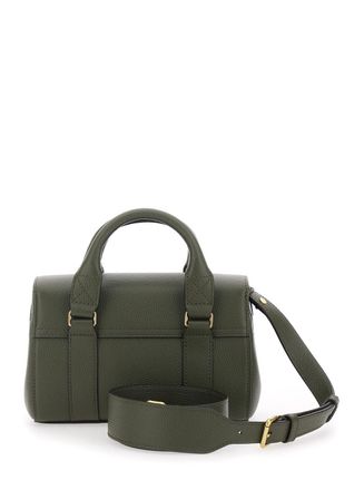 Mulberry Womens Handbag Bayswater Mini Green Pebbled Leather Calf Handbags Hand Bags