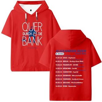 Generic Alexander Eder Quer durch die Bank Tour 2026 Merch T-shirt &agrave; capuche d&eacute;contract&eacute; &agrave; manches courtes, 03, 4XL