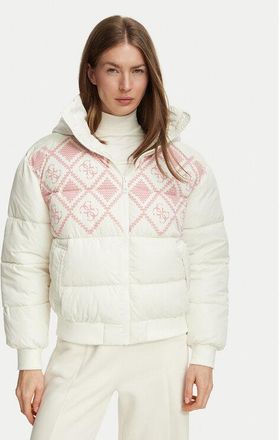 Guess Winterjacke V6BL07 W4303 Creme Regular Fit