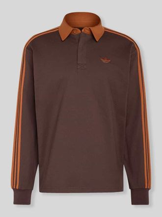 adidas Originals Relaxed Fit Rugbyshirt aus reiner Baumwolle