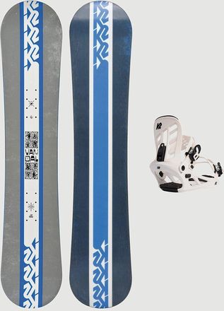 K2 Vandal + YOU+H white M 2025 Kids Snowboard-Set design