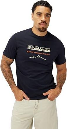 Napapijri T-Shirt &agrave; Manches Courtes Sanem, Noir, XL