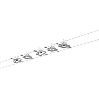 Paulmann MacII 94133 Syst&egrave;me complet d&eacute;clairage sur c&acirc;ble GU5.3 50 w led chrome (mat) S277051 - Paulmann