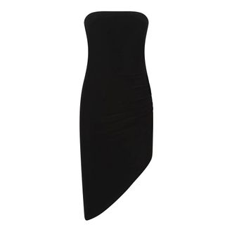 Norma Kamali Kurzes- tr&auml;gerloses Kleid - - Dresses - Damen - Schwarzk - M