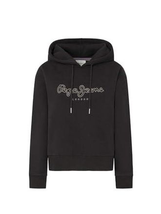 Pepe Jeans London Frida Hoodie Maillot de surv&ecirc;tement, Noir (Black), L Femme