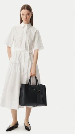 Tommy Hilfiger Handtasche Th Icon Satchel AW0AW18723 Schwarz