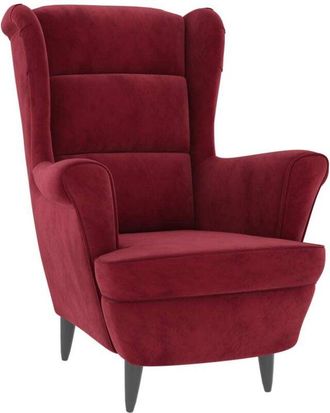 vidaXL Sessel Weinrot Samt Vidaxl 24069