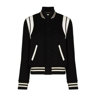 Saint Laurent Damen, Jacken, Schwarzk, LGr&ouml;&szlig;e