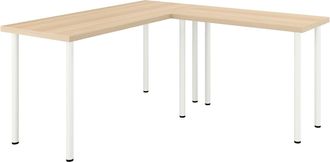 IKEA LAGKAPTEN / LINNMON Schreibtisch L-f&ouml;rmig
