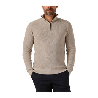 Saint Steve Beiger Baumwollpullover f&uuml;r Herren - - Knitwear - Herren - Beige - L