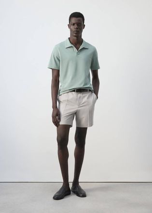 Mango Polo piqu&eacute; slim-fit &eacute;meraude - Homme - XXL - MANGO MAN