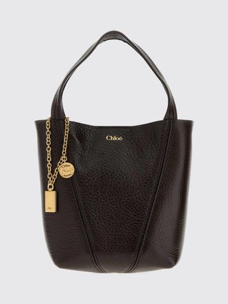 Chlo&eacute; Spin Mini-Handtasche aus genarbtem Kalbsleder mit Ringdetail