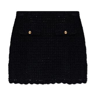Ganni Femme, Jupes, Noir, Taille: 40 FR Mini-jupe au crochet