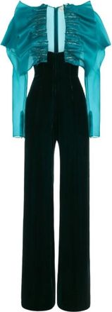 Genny Folds Jumpsuit - - Jumpsuits & Playsuits - Damen - Blau - XS