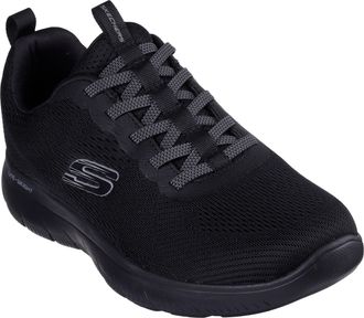 Skechers Sneaker SKECHERS SUMMITS-ECKLER, Herren, Gr. 47,5, schwarz, Mesh, Synthetik, unifarben, Schuhe Sneaker, Schn&uuml;rschuh, Freizeitschuh, Halbschuh mit Memo