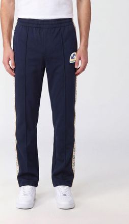Casablanca Pantalon de jogging slim fit en coton m&eacute;lang&eacute; &agrave; bandes lat&eacute;rales