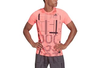 adidas Performance T-Shirt Club Graphic Tee acidrot Herren