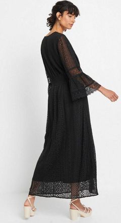 Bonprix Maxikleid f&uuml;r Fr&uuml;hjahr und Sommer, aus Baumwolle, feminin geschnitten