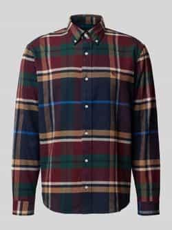 Mc Neal Regular Fit Freizeithemd aus reiner Baumwolle mit Label-Stitching