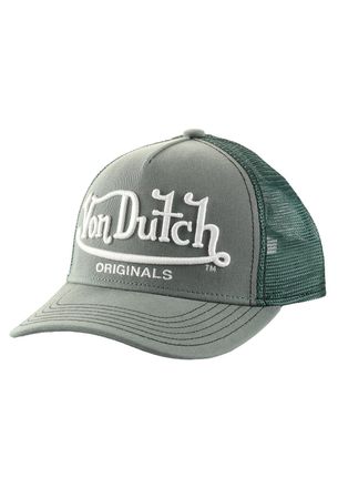 Von Dutch Trucker Cap Riverside Green White Khaki, Size:OneSize